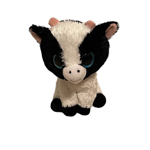 Toys | Ty Beanie Boos Black Butter The Cow Animal Soft Stuffed Plush ...
